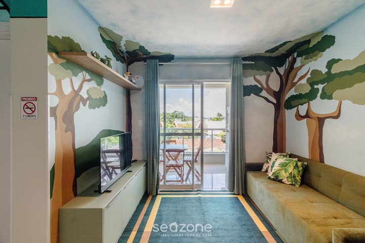 Animal-themed Ap 600m From The Beach Obp0303 - Penha