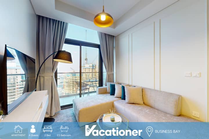 Aykon City - Sophisticated Two Bed In Business Bay - Dubái