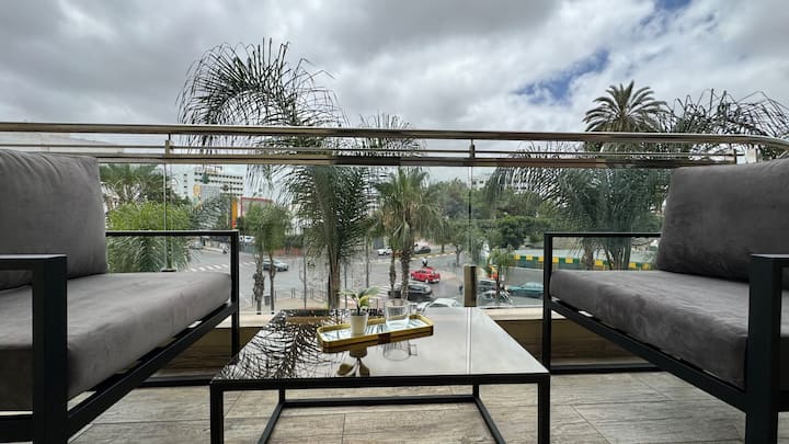 Garden View And Terrace 3br - Appartali Luxury Pla - Casablanca