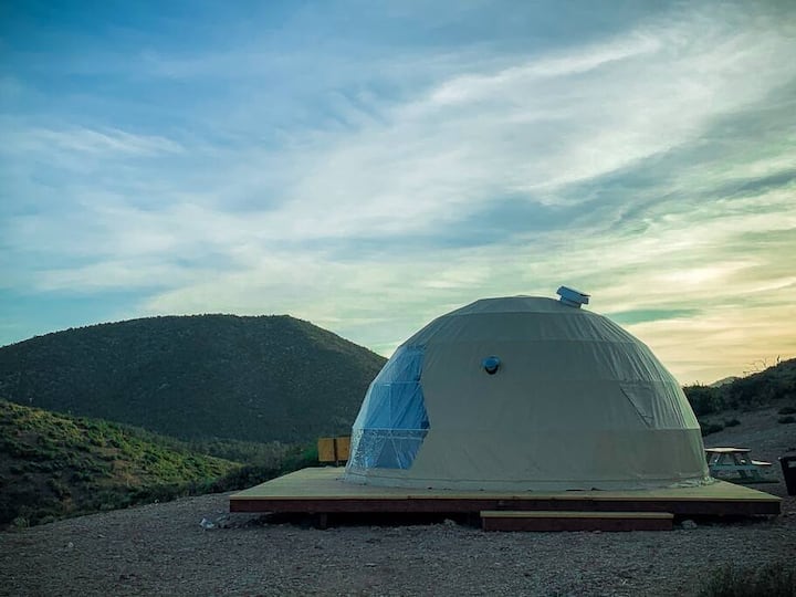 First Off-grid Geodesic Dome In Nevada! - United States