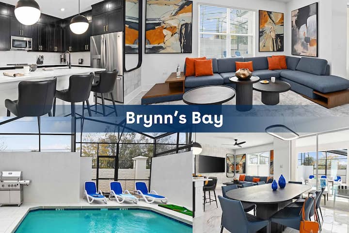 Brynn's Bay | Chic Villa W Luxe Master, Near Parks - Orlando