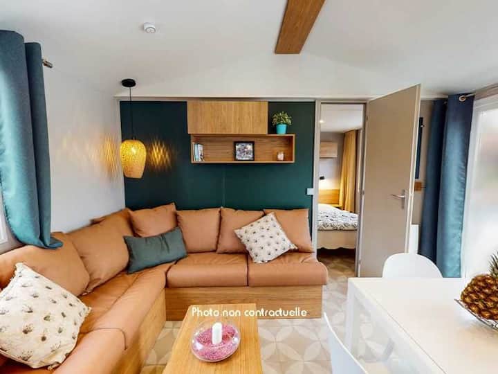 Zecamping 3* Mobil Home 36m² Piscine - Saint-Julien-en-Born