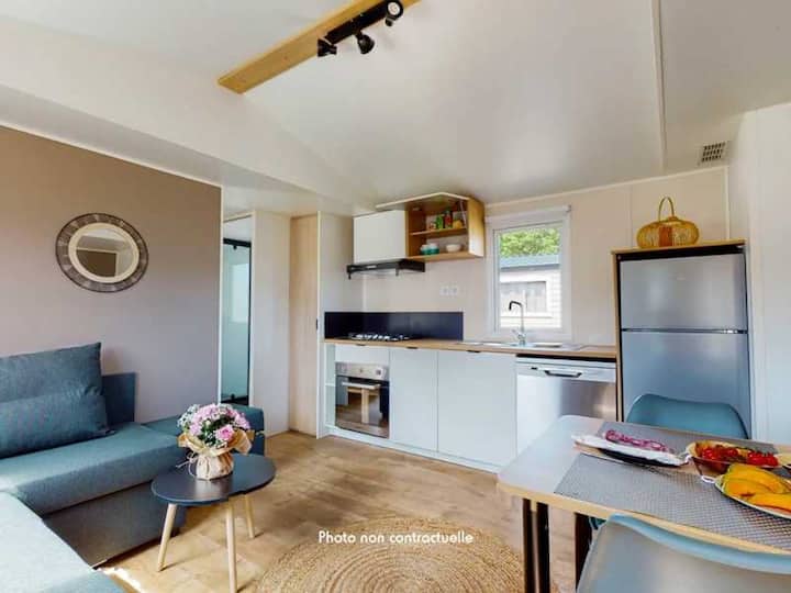 Zecamping 4* Mobil Home 28m² Piscine - Biscarrosse