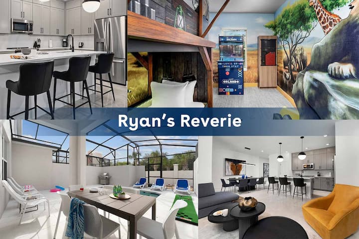 Ryan's Reverie | I-drive Villa W/ Luxe Brs & Pool - Orlando, FL