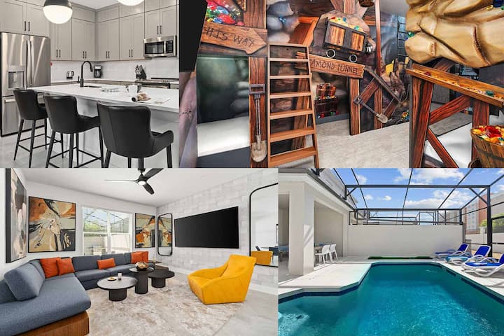 Kylie's Keep | Villa W Theme Br, Pool, Near Disney - Orlando