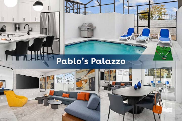 Pablo's Palazzo | New Designer Villa Next To Parks - Orlando