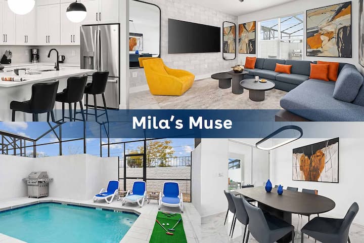 Mila's Muse | Dream Villa W Theme Br, Near Disney - Camping World Stadium - Orlando