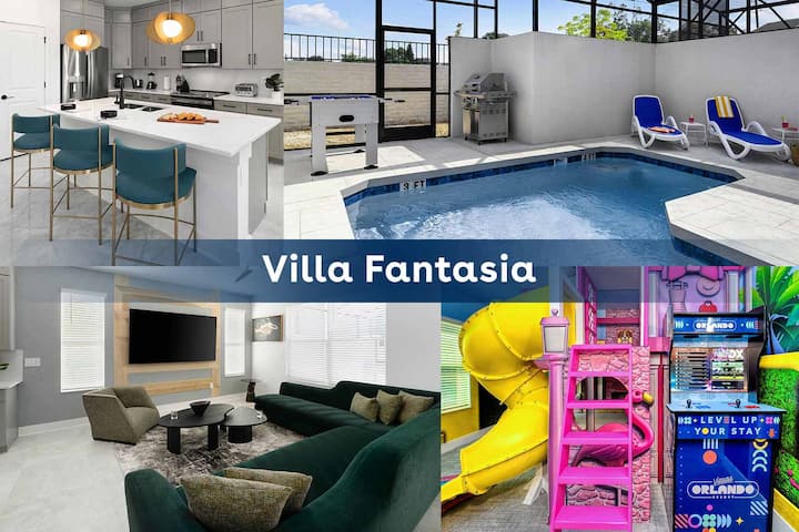 Villa Fantasia | Pool, Dollhouse Br - Near Disney - Orlando