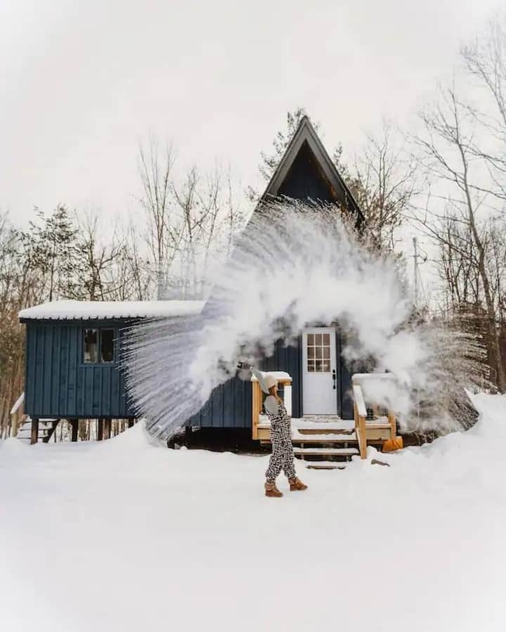A-frame | Hot Tub | Dog Friendly | Fenced Yard - Adirondack Mountains