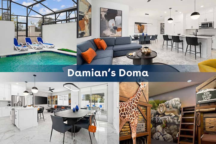Damian's Doma | Luxe Suites, Huge Pvt Pool & Patio - Orlando, FL