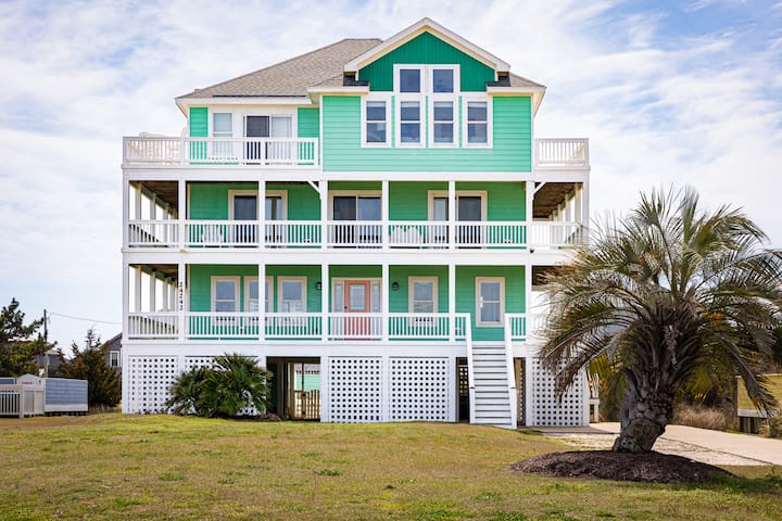 Ocean Views! New Hot Tub! Elevator! Pool! Game Rm! - Outer Banks, NC