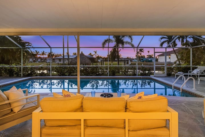 Amazing Sunsets, Dock, Heated Pool - Sunsational S - Cape Coral, FL