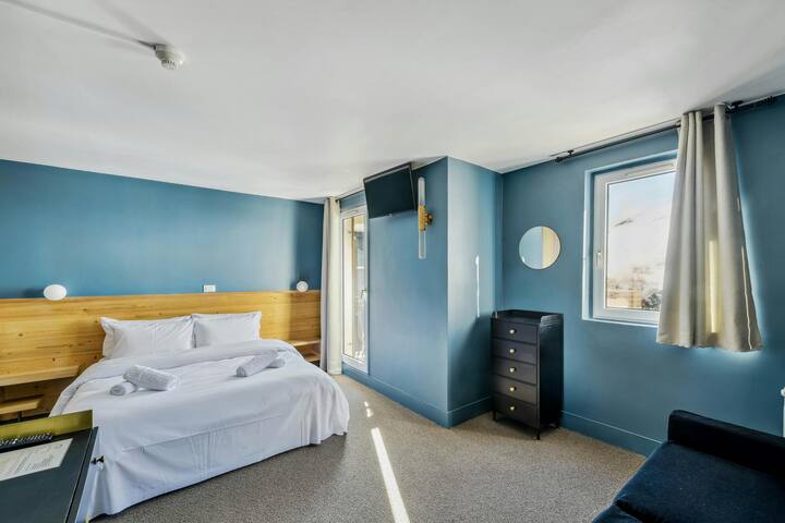 Chambre Evo 4 Pers - Petit Dej Inclus, Vue Glacier - Les Deux Alpes