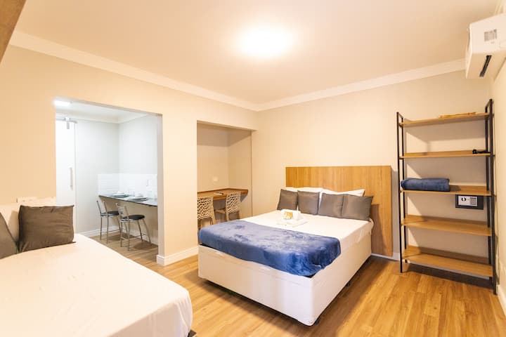 Spacious Suite With Garage Near São Paulo Expo - Eldorado