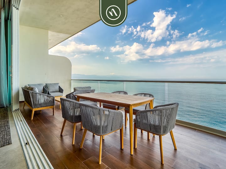 Luxury Oceanfront 3 Br Penthouse - Beach - Puerto Vallarta