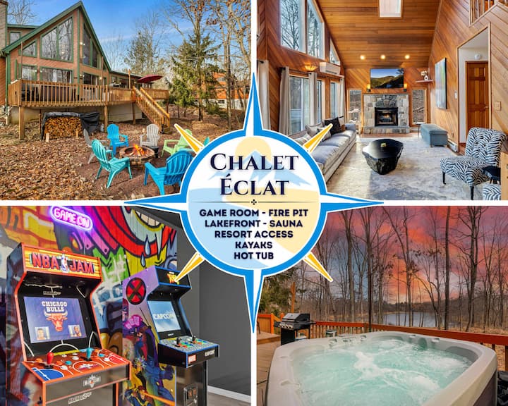 Lakefront Escape W/ Hot Tub, Sauna & Game Room - Delaware Water Gap, PA