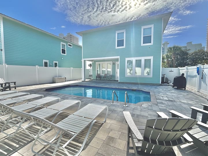 5 Br 3ba House W/ Pool, Cross Street To Beach! - Panama City Beach, FL