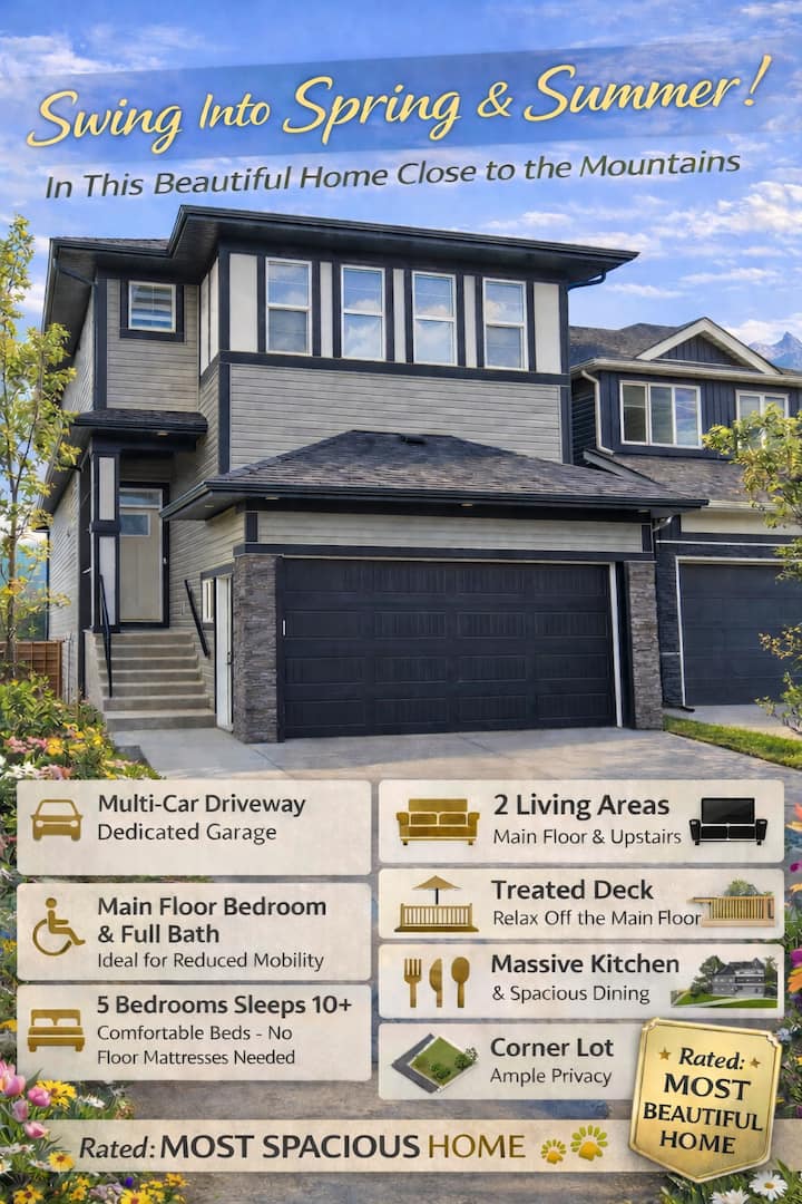 The Hazel | 5 Bed | Near Airport | Close To Mtns - Calgary