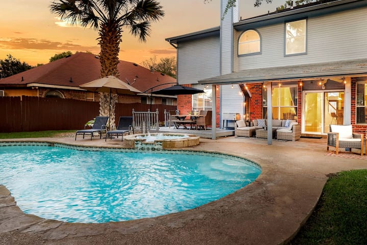 *Family Fun* Heated Pool, Slide, Hot Tub, Game Rm - Stone Oak - San Antonio