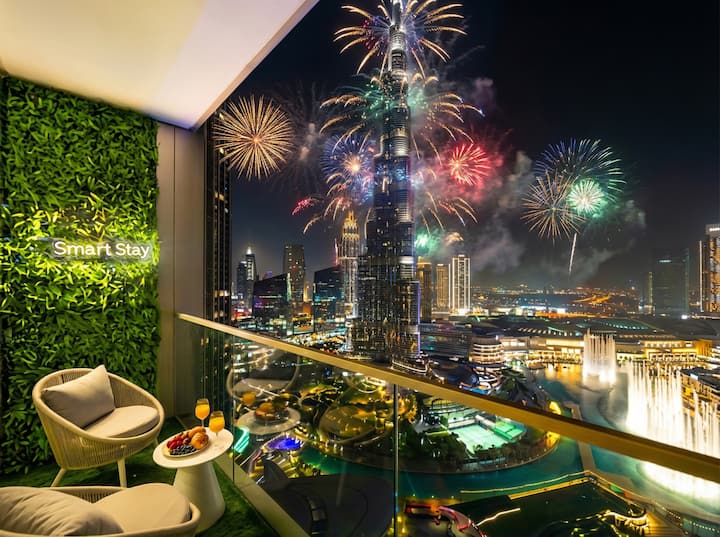 New | 2br Burj & Fountain Nye View | Dubai Mall - Dubai
