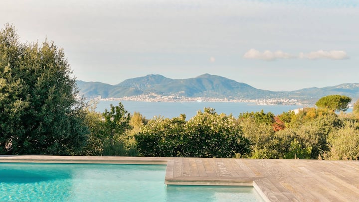 Villa Lina- 4 Chambres, Piscine, Vue Mer - Ajaccio