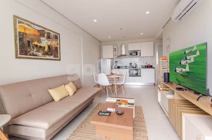 1 Bed Apt In Villa Morra With Pool And Gym - Asunción