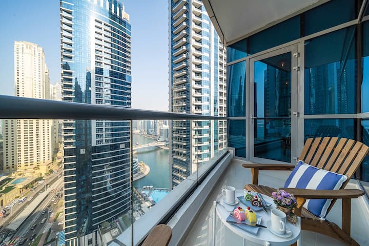 Airstay | Chic Studio | Marina View | Dubai Marina - Dubaï Marina