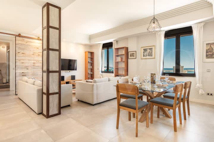 Appartement Avec Vues Sur Le Port Et La Mer - Rems - Malaga, Espagne
