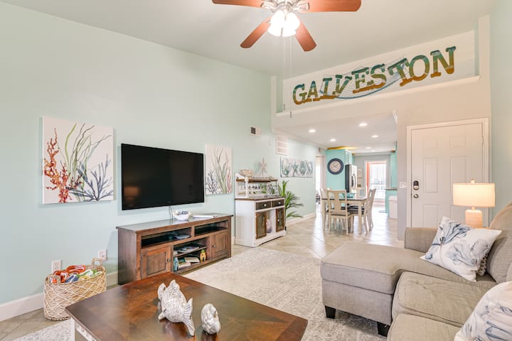 Steps To Beach: Ocean-view Galveston Condo! - 加爾維斯敦