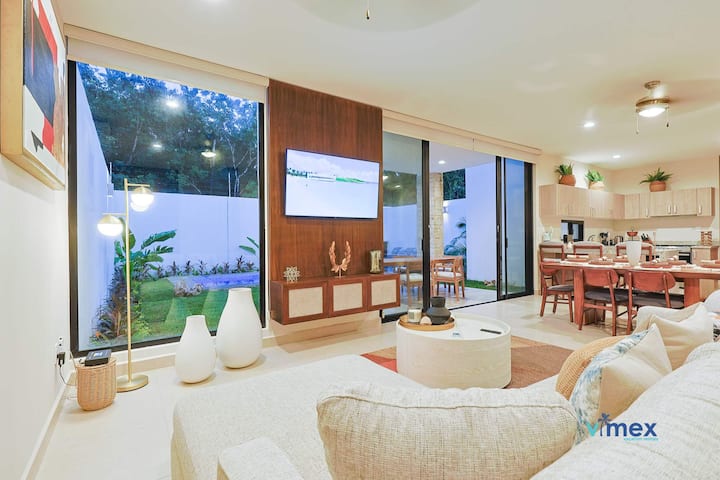 Gated Townhouse | Pool | Bbq | Gym | Paddle Court - Playa del Carmen