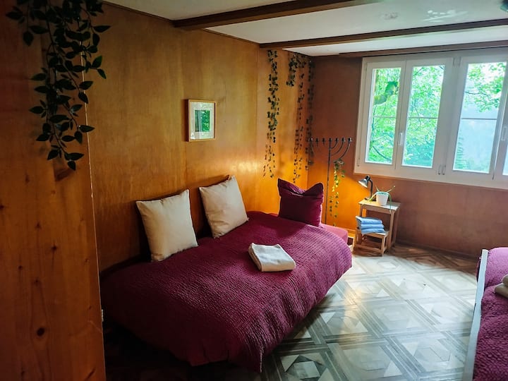Budget Dreibettzimmer Mit Gartenblick - Lauterbrunnen
