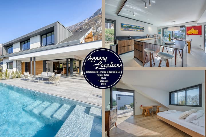 Villa Luminosa – Piscine Et Vue Sur Le Lac - 阿訥西