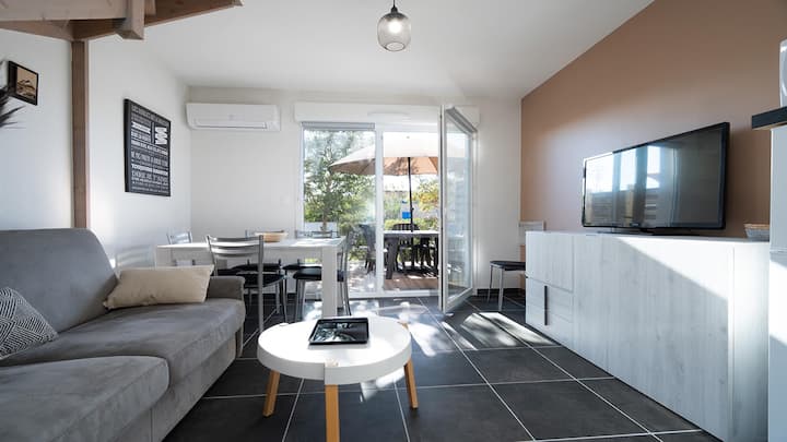 Jolie Maison Avec Jardin Proche Plage 6 Personnes - Sérignan