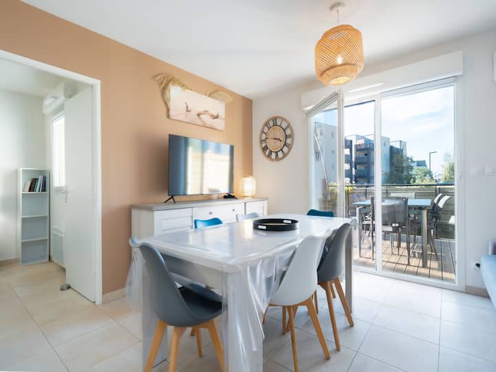 Charmante Villa 8 Pers Avec Jardin - Sérignan