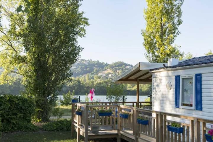 Zecamping 3* Mobil Home 28m² Piscine - Condrieu