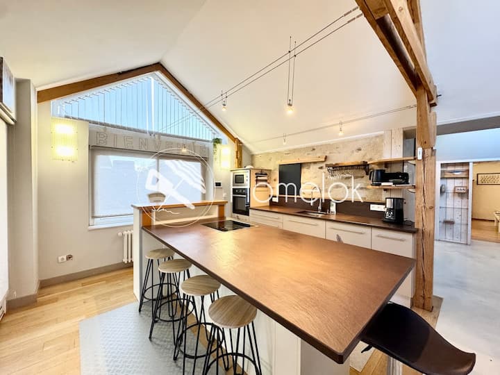 Spacieuse Longère Archi Cosy - Jardin - Arzano