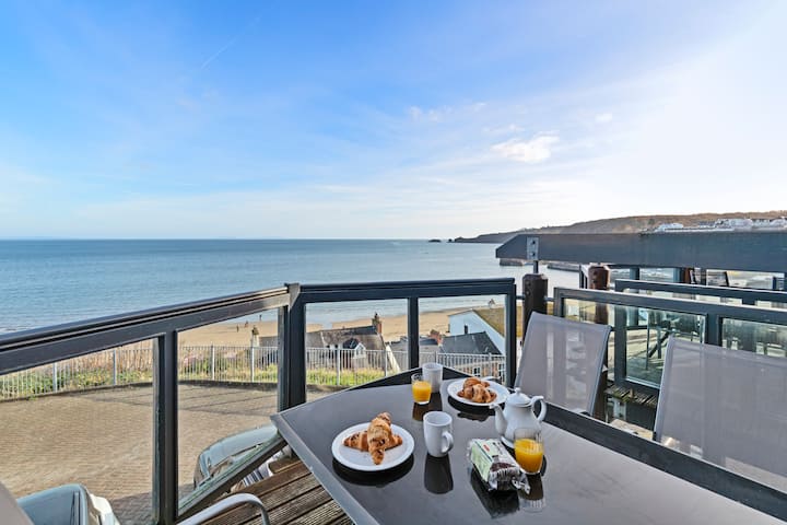 The Chandlery - Panoramic Sea Views, With Parking - Saundersfoot
