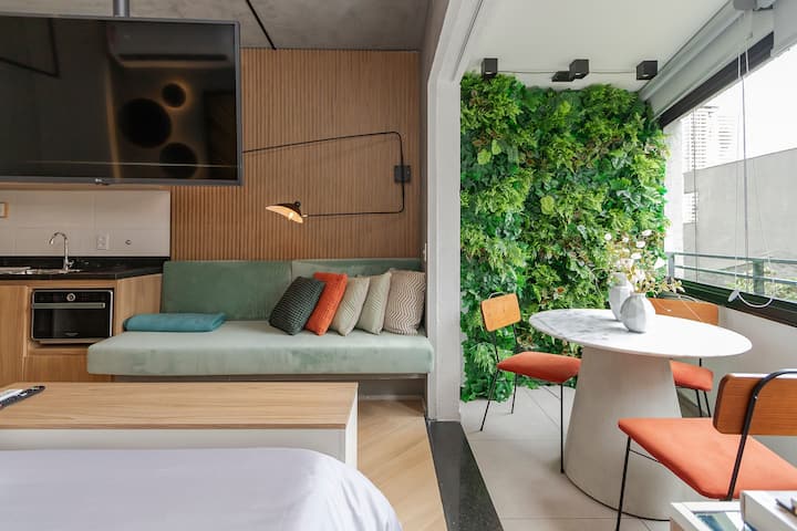 Beautiful Studio (Up To 3 People) | Rooftop Pool - Santo Amaro