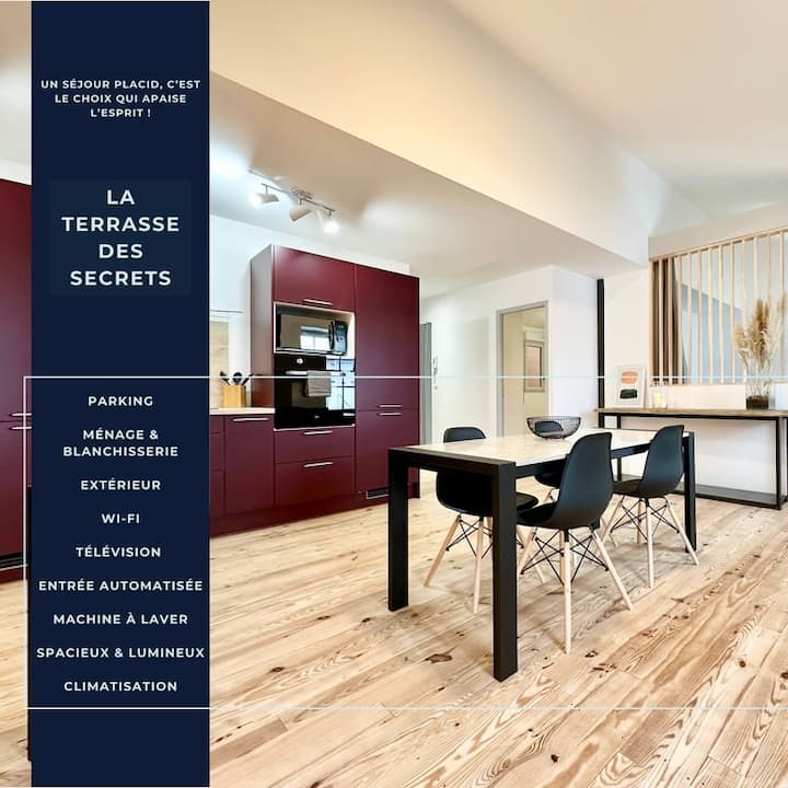 La Terrasse Des Secrets - Parking - Spacieux - Mont-de-Marsan