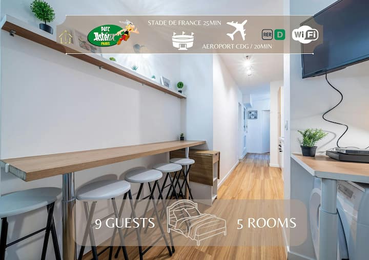 L'escale D'astérix - 9 Guests Near Paris - Montmorency