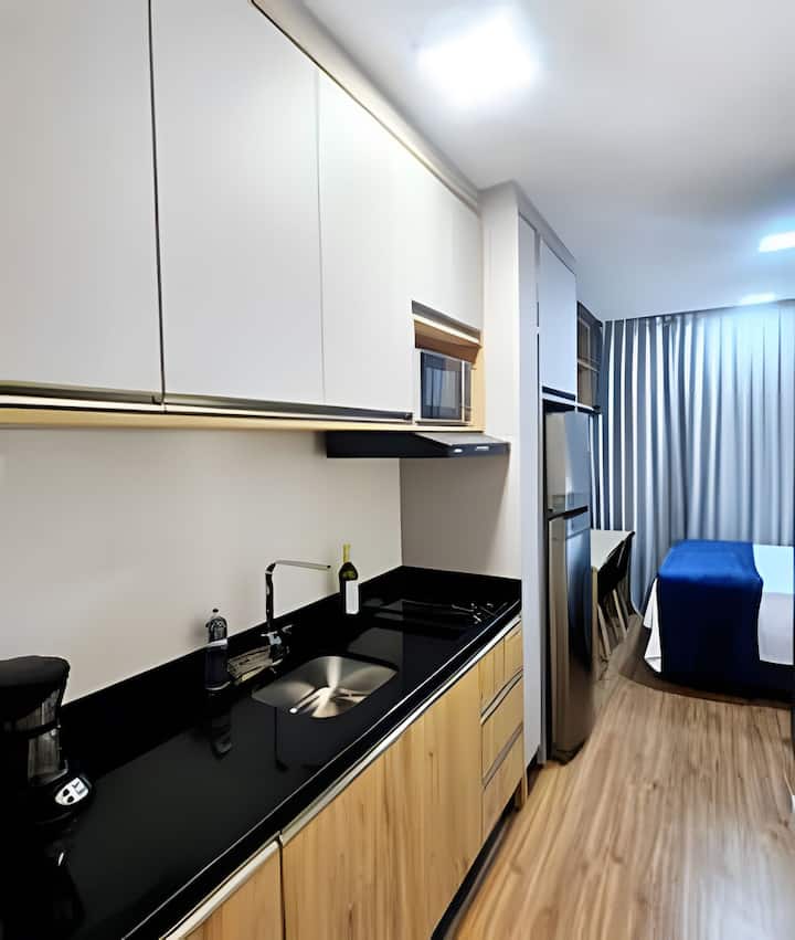1602 Studio Novo Com Ar/c E Piscina Aquecida - Curitiba