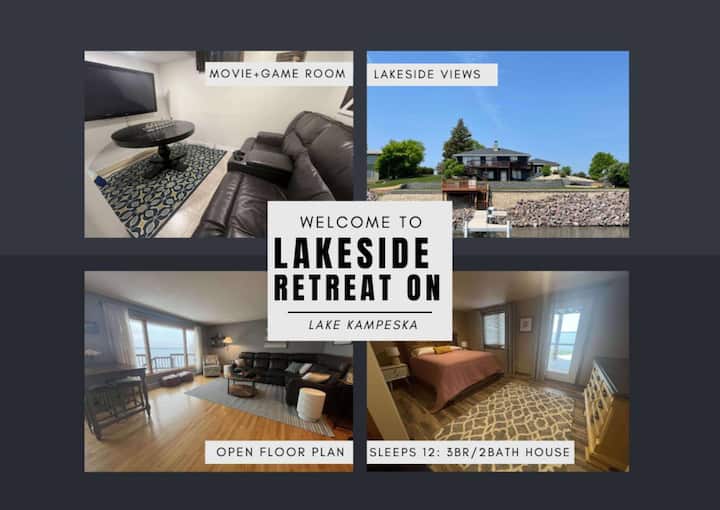 Kampeska Lakesidretreat|sleeps12 - Watertown, SD