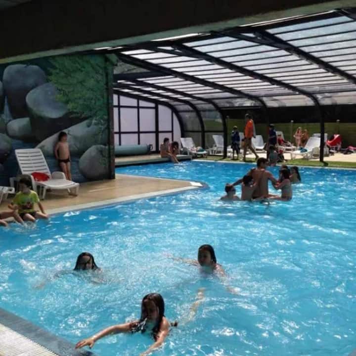 Zecamping 3* Mobil Home 32m² Piscine - Huelgoat