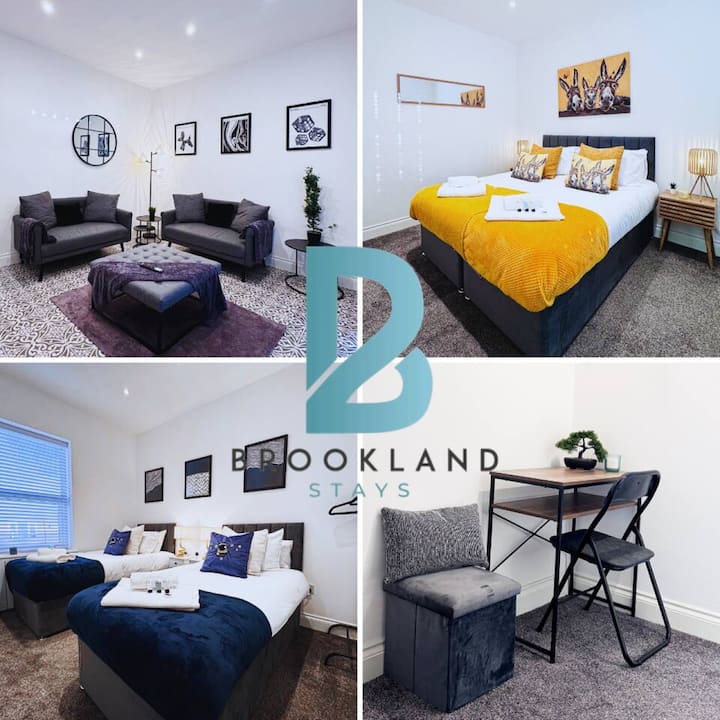 Fully Furnished 4 Br - Fast Wifi, Kitchen, Washer - Manchester