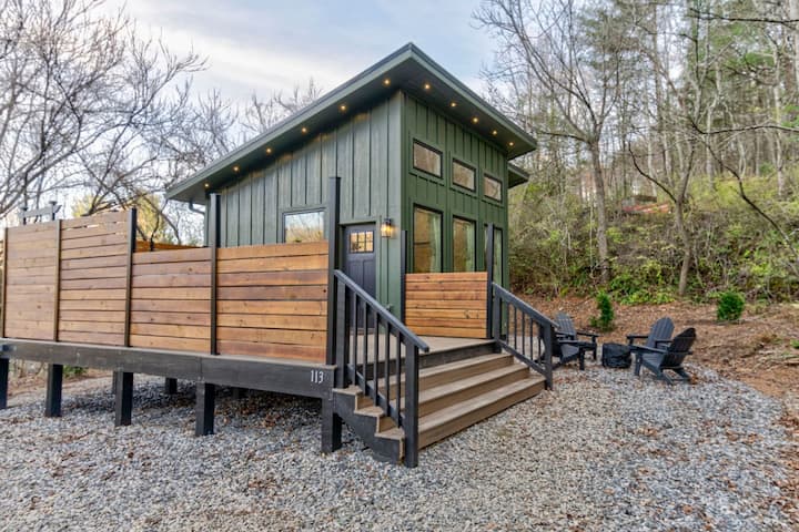 Cozy Couples Cabin W/ Hot Tub And Forest Views - Asheville, NC