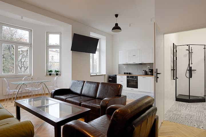 Klimatyczny Apartament Z Wykuszem I Widokiem - Český Těšín