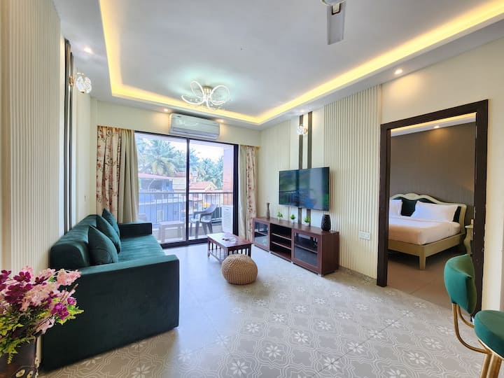 Botanica B202 Modern 1bhk Serviced Apartment - Goa