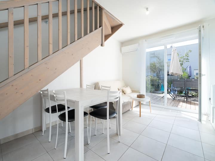 Lumineuse Maison 6 Pers Avec Jardin - Valras-Plage