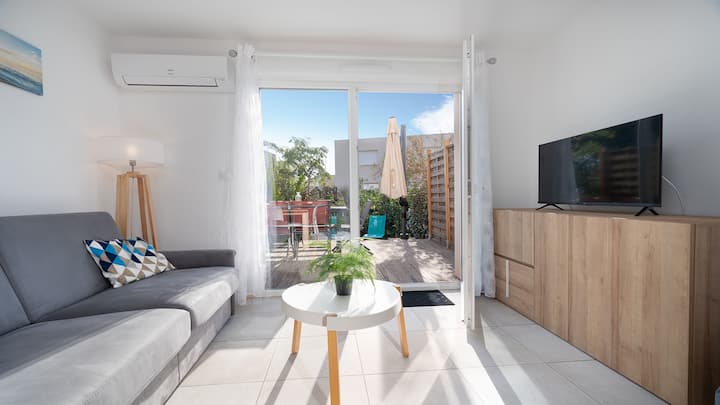 Villa Climatisée 6 Pers Avec Jardin Et Piscine - Valras-Plage