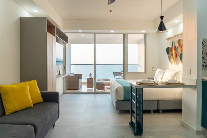 Cb1403 Moderna Suite En Zona Norte Vista Al Mar - Cartagena